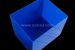 5 sided blue acrylic box, custom 5 sided acrylic box